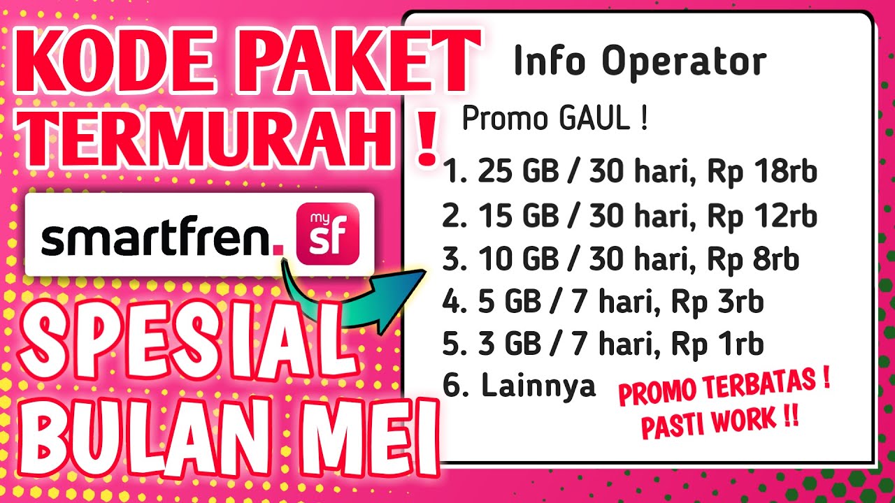 🟢 Kode Kuota Murah Smartfren - Kode Dial Smartfren Murah 2024 | Paket ...