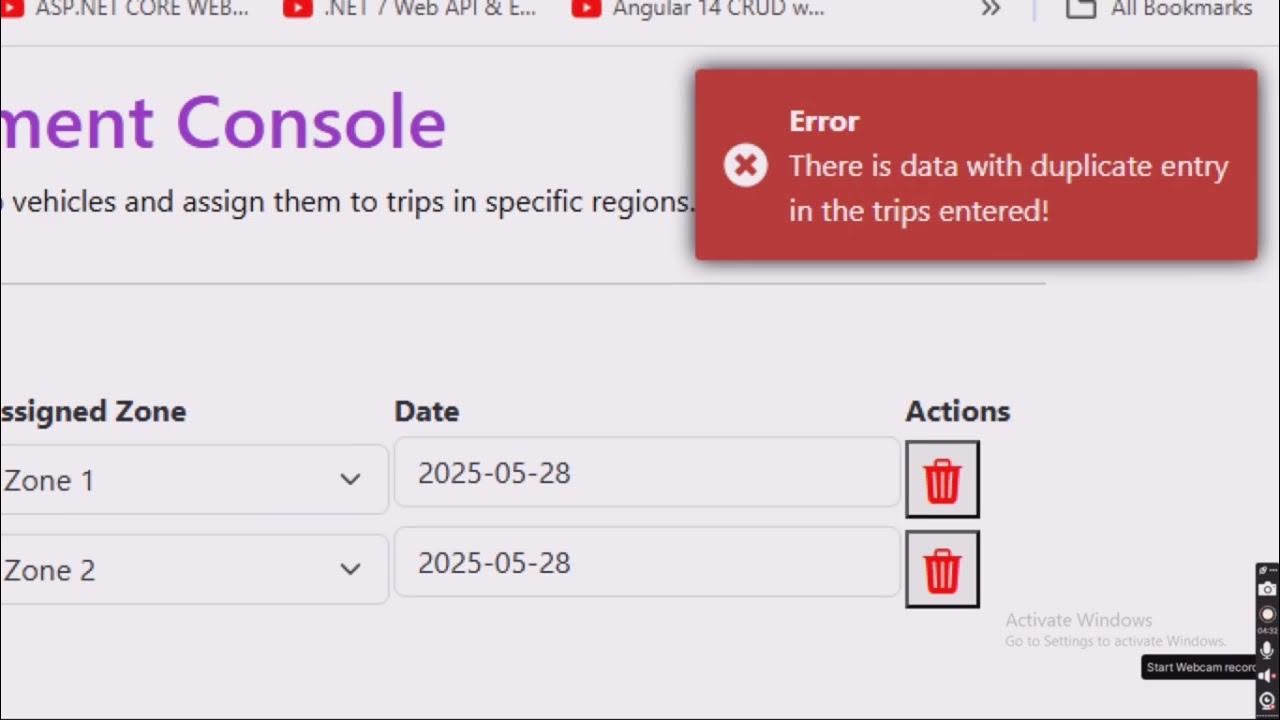 Batch Insert data to database from a Angular + .NetCore Fullstack application - YouTube