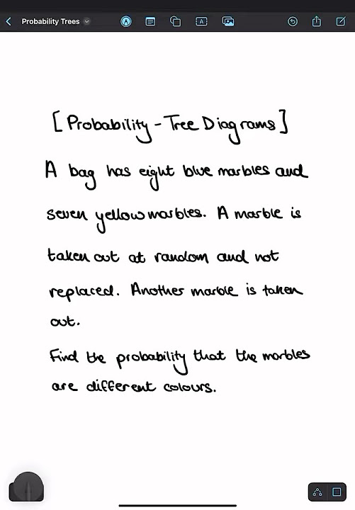 Finding Probabilities Using A Tree Diagram | GCSE and A Level Maths Revision #maths #probability ...