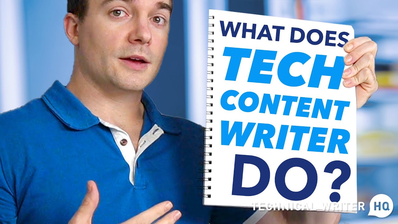 What Does a Tech Content Writer Do? - YouTube