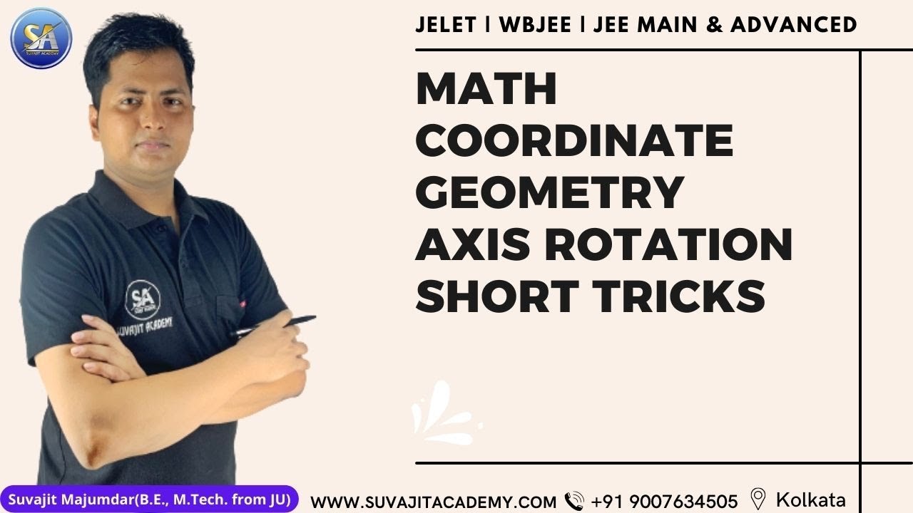 Math Coordinate Geometry Axis Rotation Short Tricks | JELET | WBJEE ...