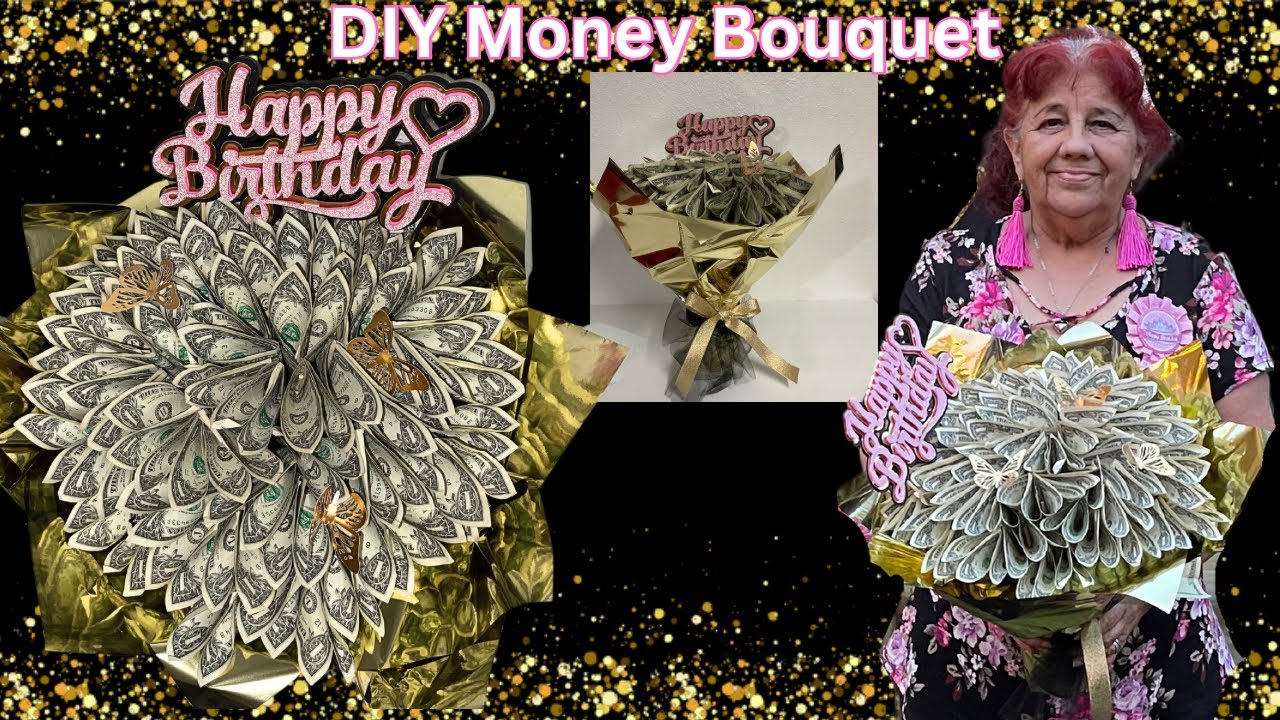 How To Make A Money Bouquet For Beginners/ DIY - YouTube