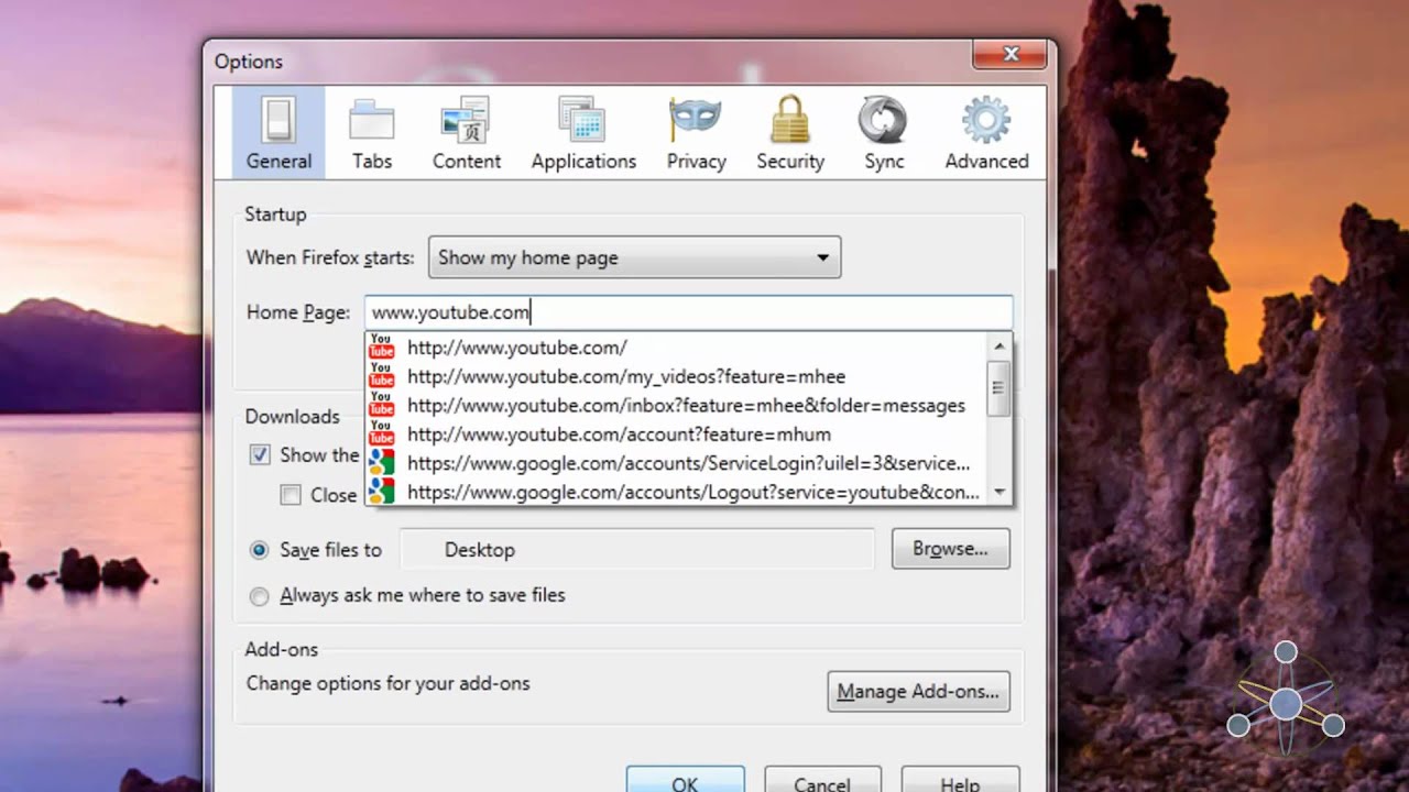 How to setup your internet browser's Home Page - Mozilla Firefox - YouTube