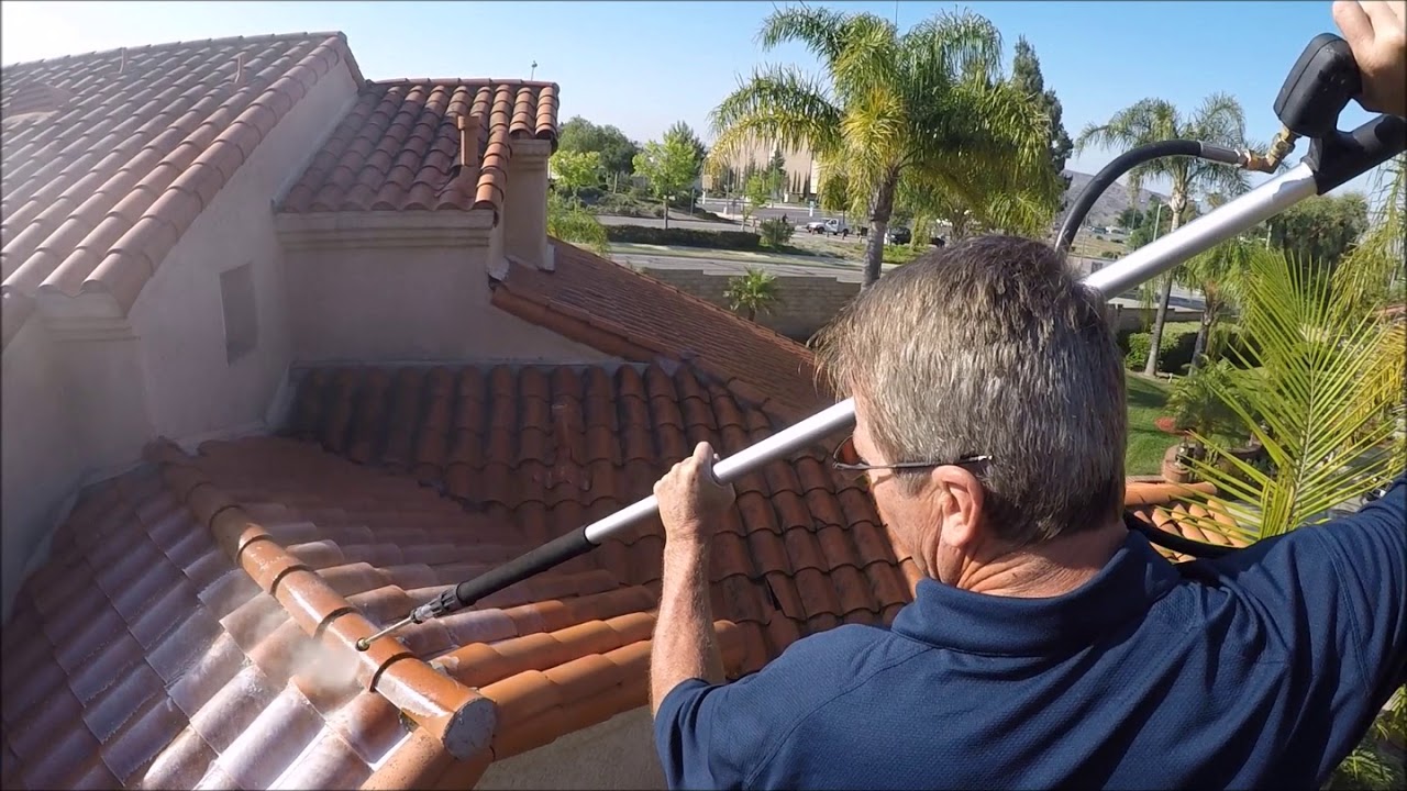 Conejo Power Wash Tile Roof Cleaning - YouTube