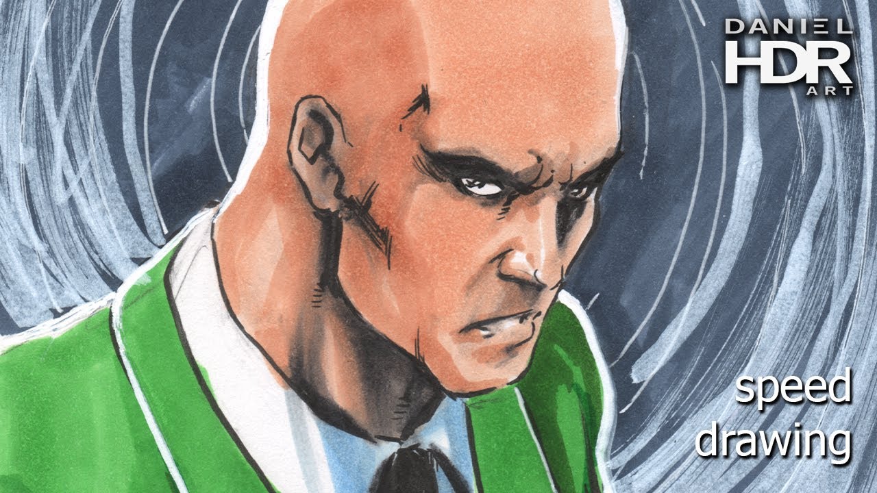 Speed Drawing Professor Xavier [X-Men] - YouTube