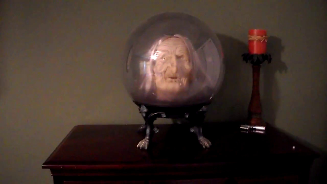 Gemmy Large Animated Witch Spirit Ball - YouTube