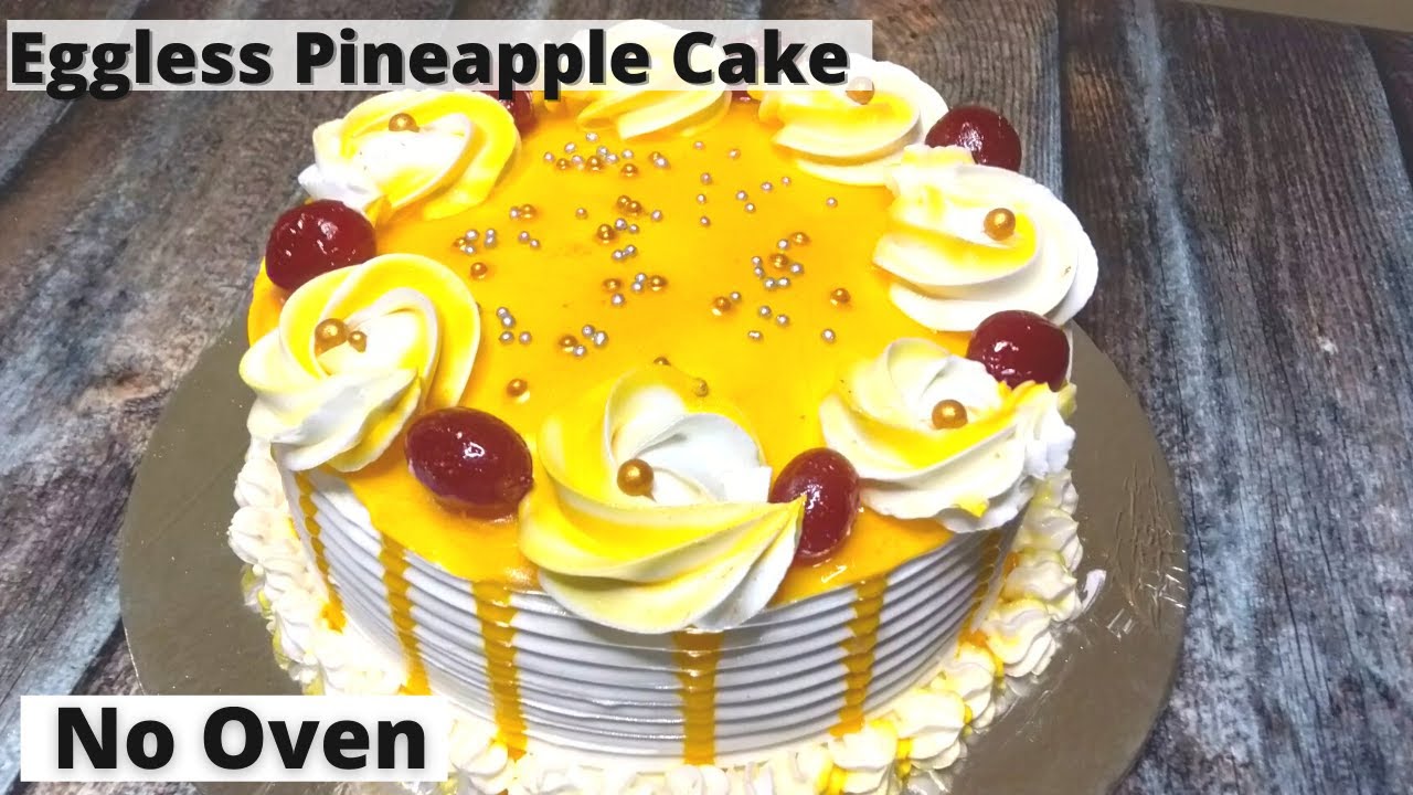 Easy way to make pineapple cake | pineapple gel cake | pineapple ...