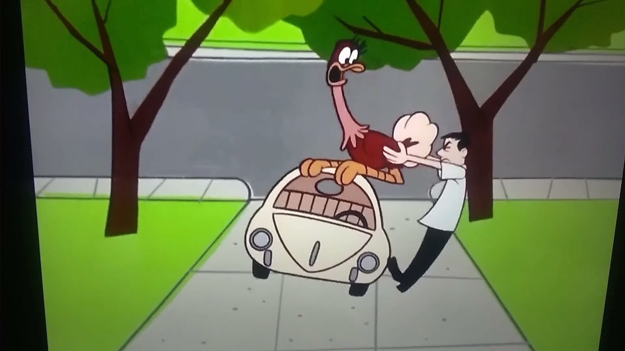 The Alvin show get off the car ostrich - YouTube