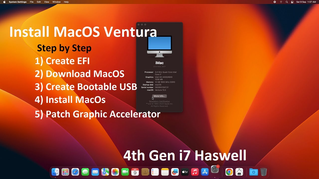 Install MacOS Ventura In Any Windows Pc /Laptop Without Any Error - YouTube