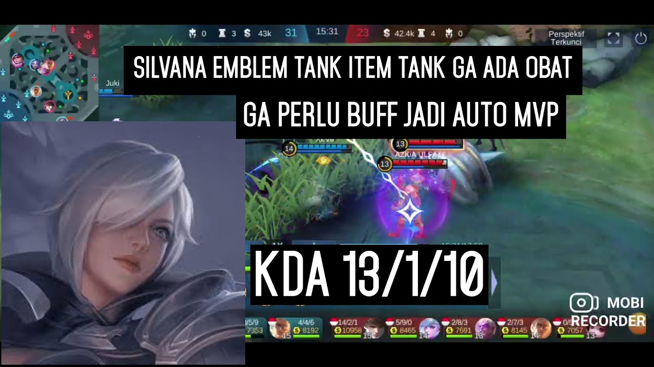 Silvana emblem tank build tank, ga perlu buff auto MVP - Mobile Legend ...