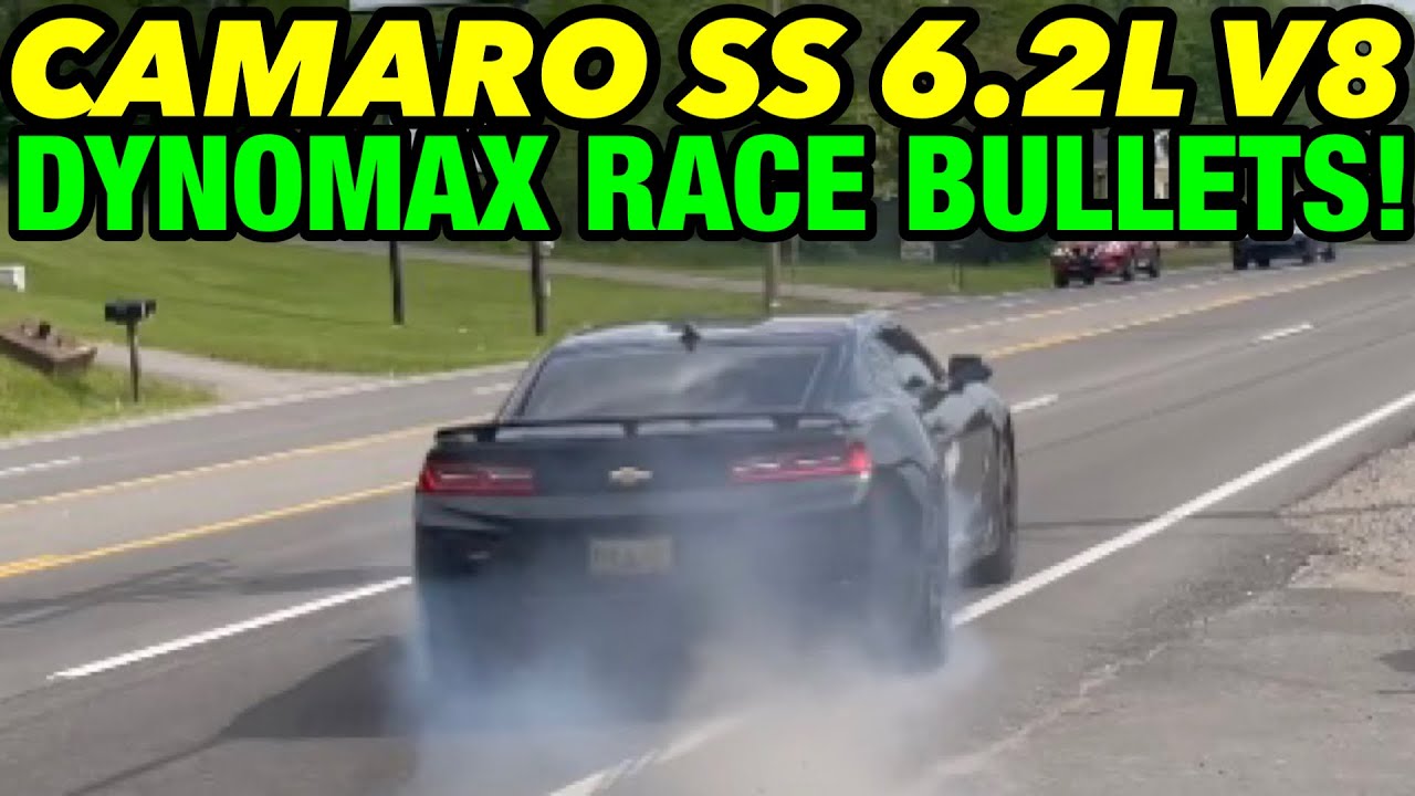 2018 Chevy Camaro SS 6.2L V8 Dual Exhaust w/ DYNOMAX RACE BULLETS ...