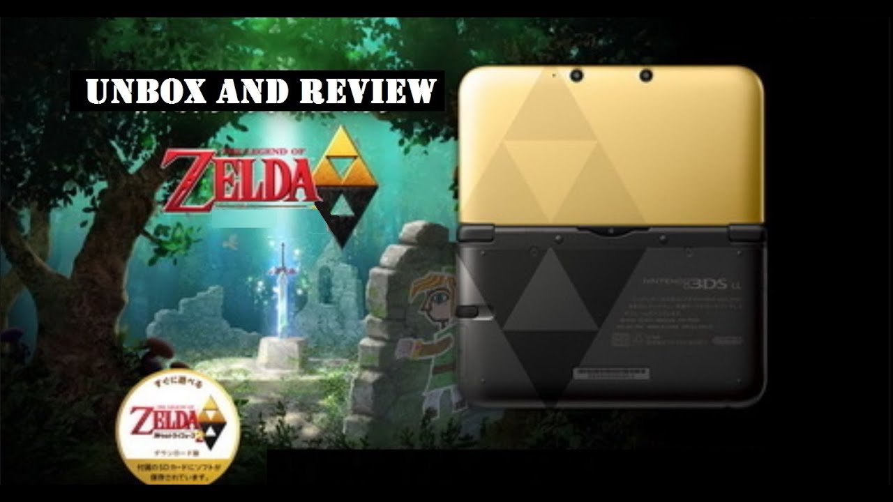 Nintendo 3DS XL Unboxing: The Legend of Zelda: A Link Between Worlds ...