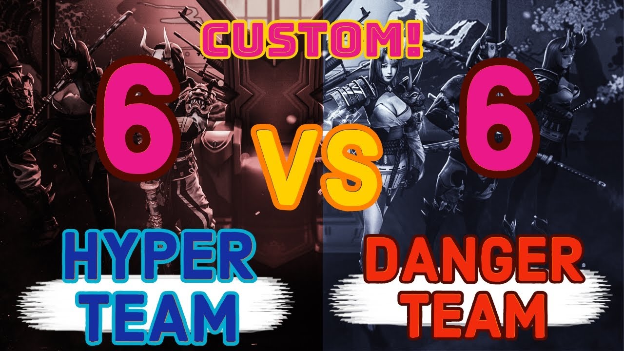 6 vs 6😱 || Hyper Team😠 vs Danger Team😤 || Free Fire Friendly Custom Match 😇 - YouTube