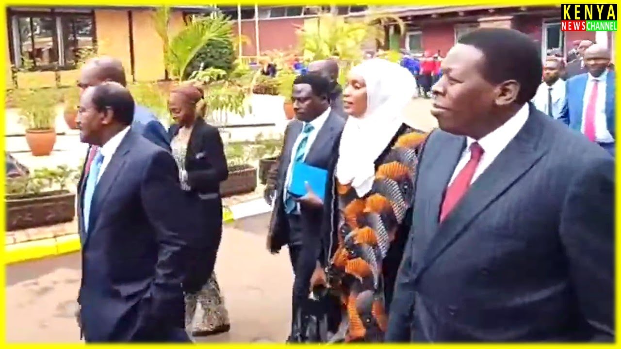 Azimio Kenya Kwanza Talks today - See how Leaders arrived at Bomas ...