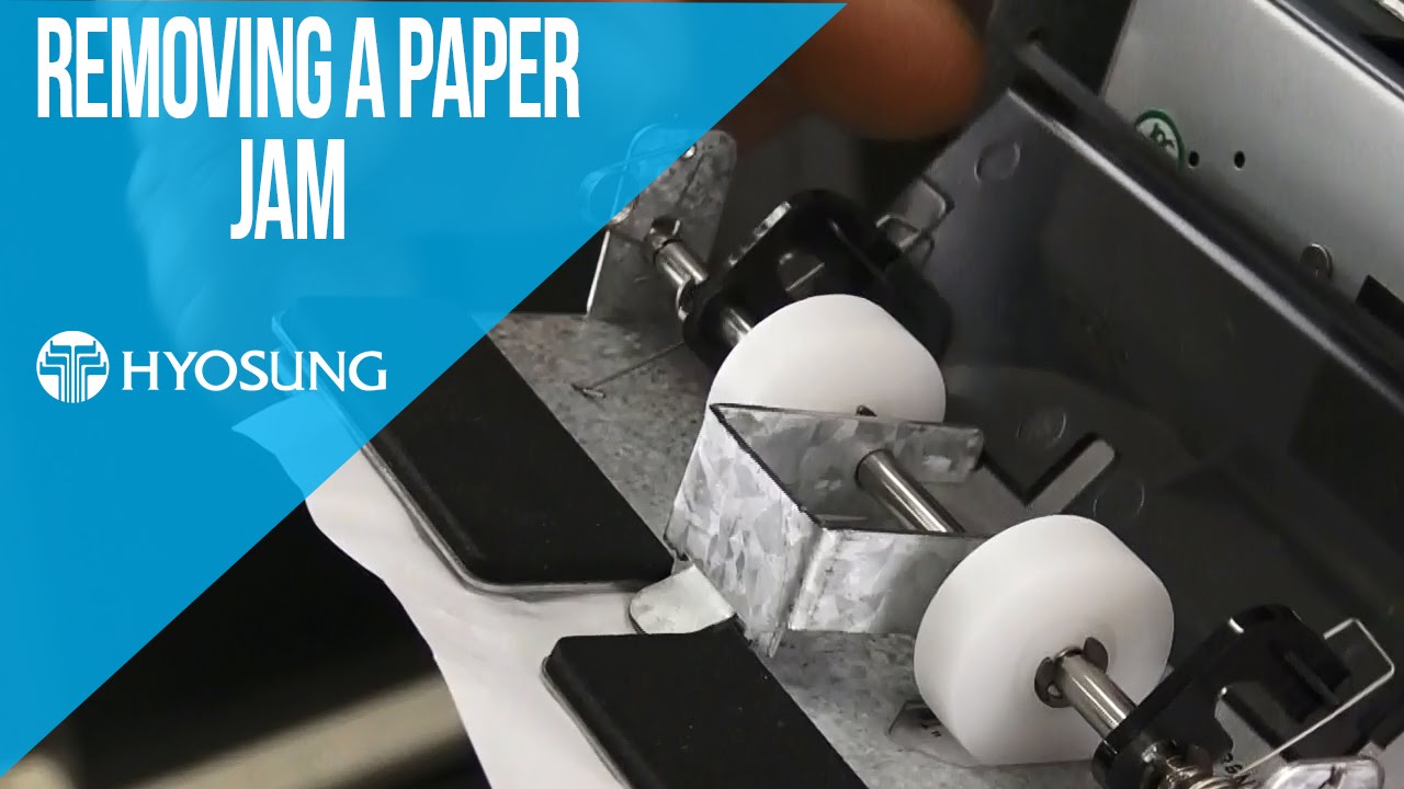 Removing a paper Jam - YouTube