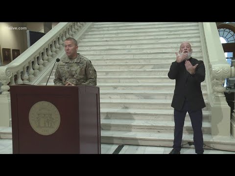 Georgia Adjutant Gen. Thomas Carden gives COVID-19 update - YouTube