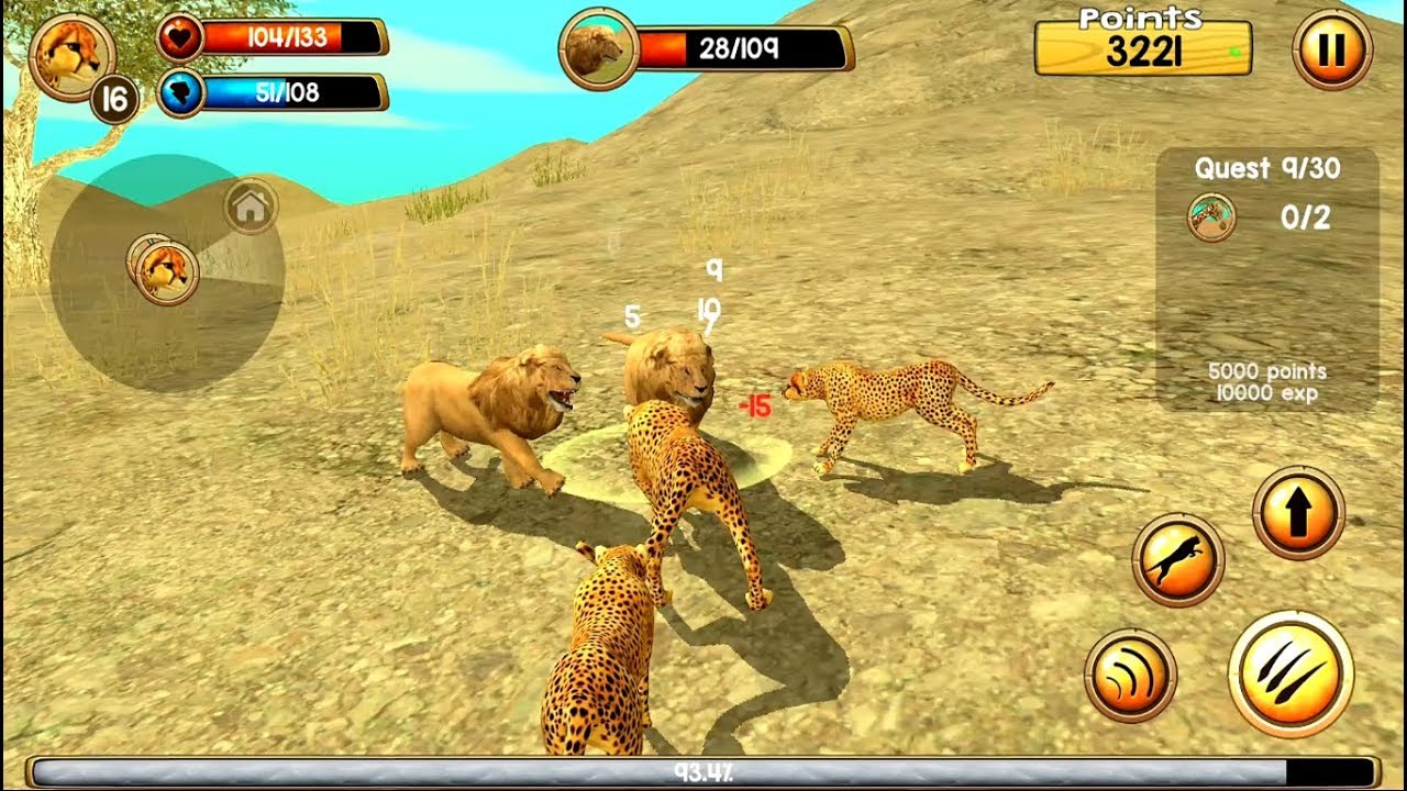 Wild Cheetah Sim 3D Android Gameplay HD #3 - YouTube