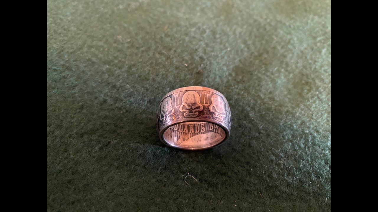 Let's make a 1 ounce Silver Coin Ring - YouTube
