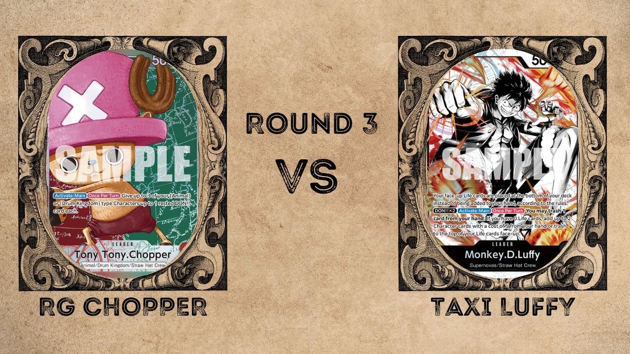 One Piece Local OP09 Tournament POV RG Chopper vs BY Luffy Round 3 ...