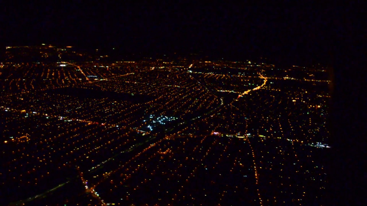 Boeing 747 night takeoff from JFK New York to Heathrow London - YouTube
