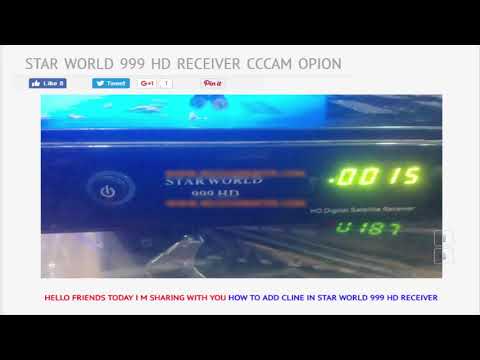 STAR WORLD 999 HD RECEIVER CCCAM OPION