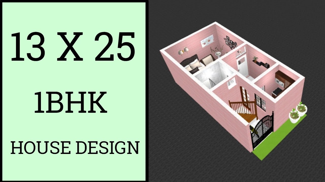 13 x 25 House Design ll 325 Sqft Small House Plan ll 13 x 25 Ghar Ka ...