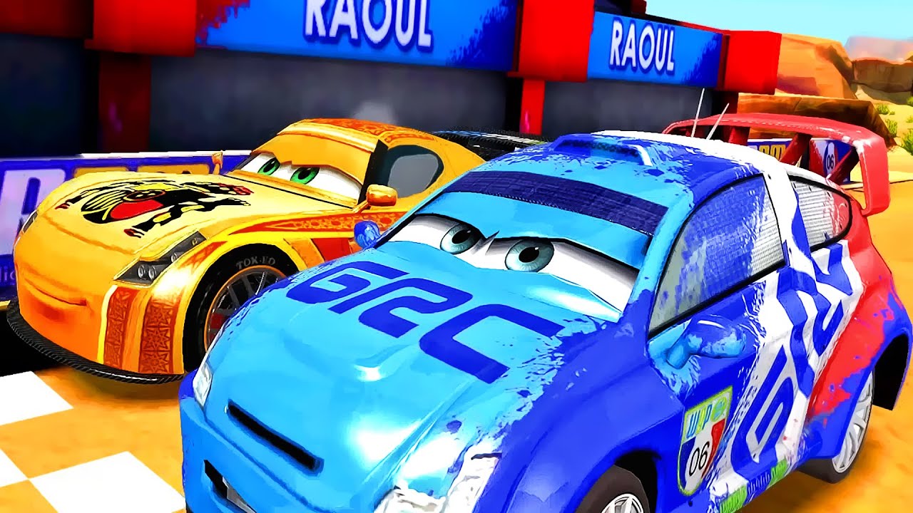 Cars 2: Fast Lightning - Raoul ÇaRoule vs Miguel Camino - YouTube