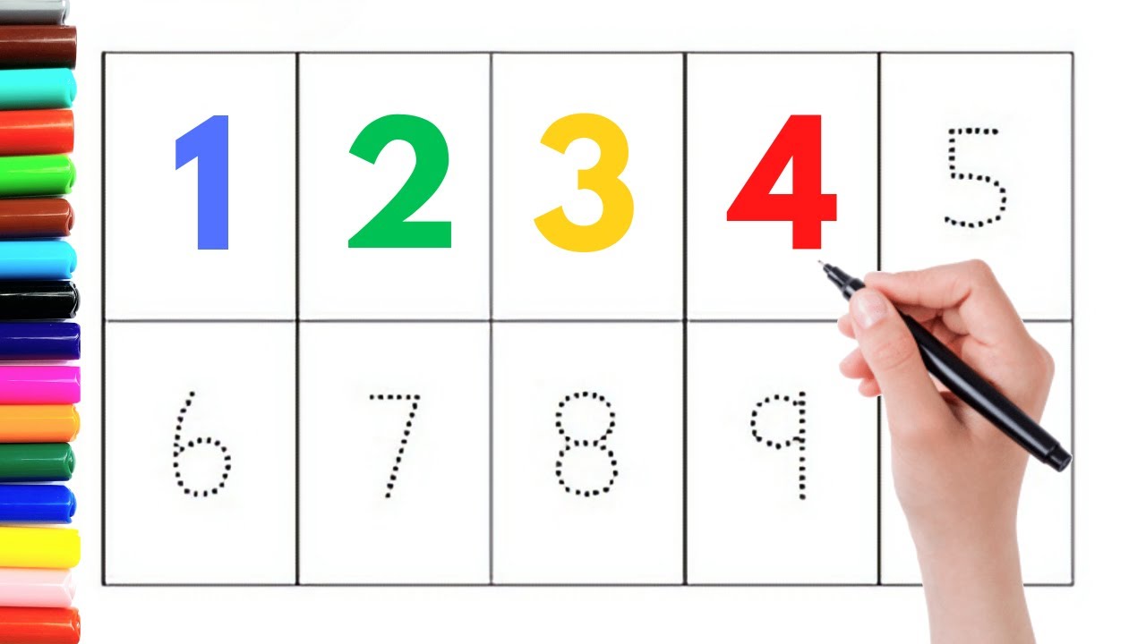 Learn to Write Numbers 1 to 10 ️ | Fun 123 Writing Practice for ...