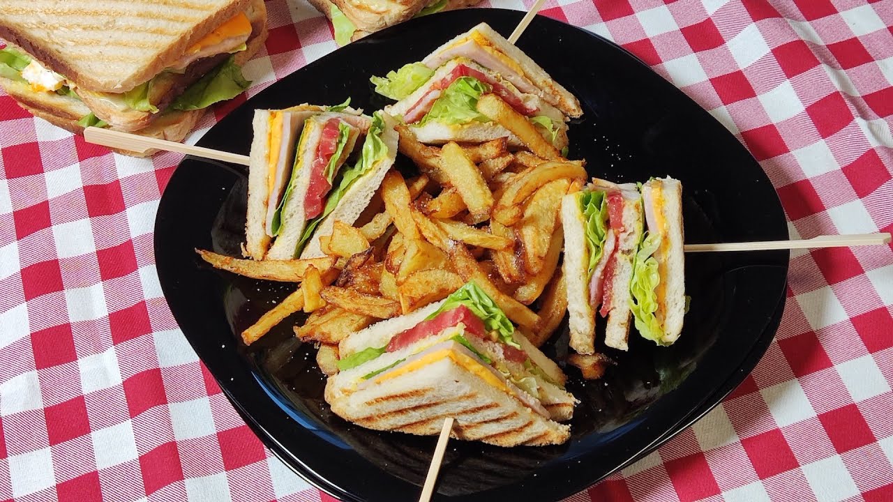 Klub Sendvič - Recept | Club Sandwich - Recipe - YouTube