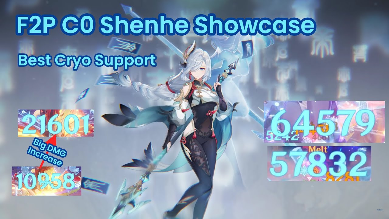Best Cryo Support Shenhe | F2P C0 Shenhe Showcase and Build Guide ...