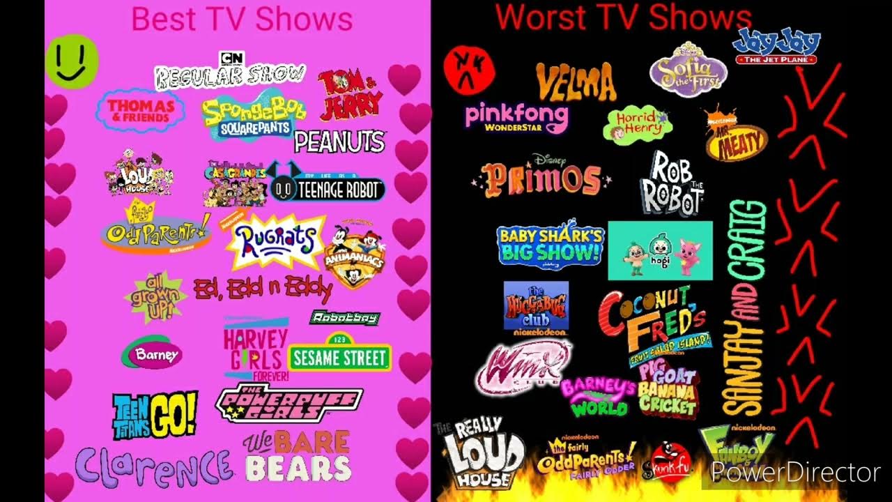 My Best to Worst TV Shows List - YouTube