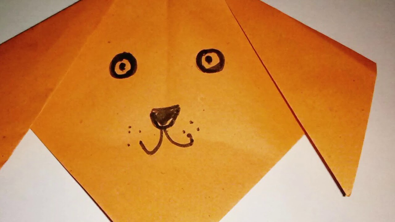 how to make a paper dog(tutorial) - YouTube