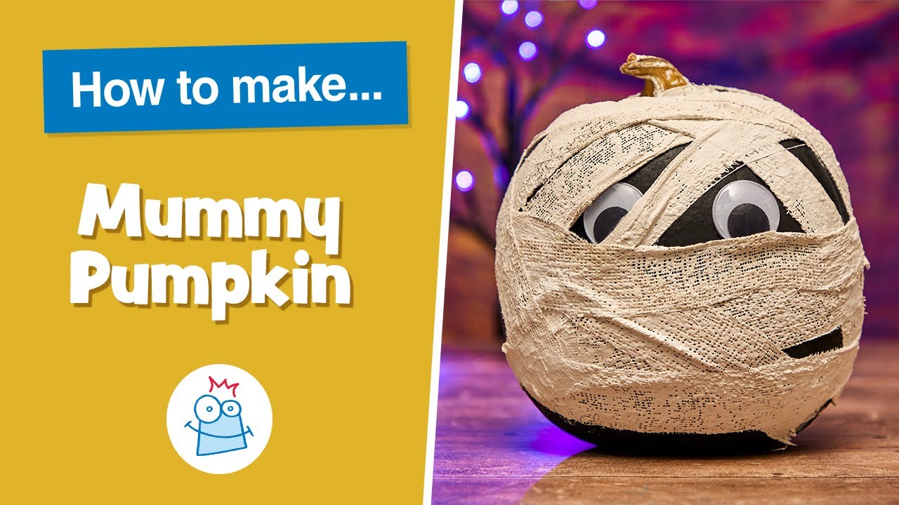 How To Make A Mummy Pumpkin | Baker Ross - YouTube