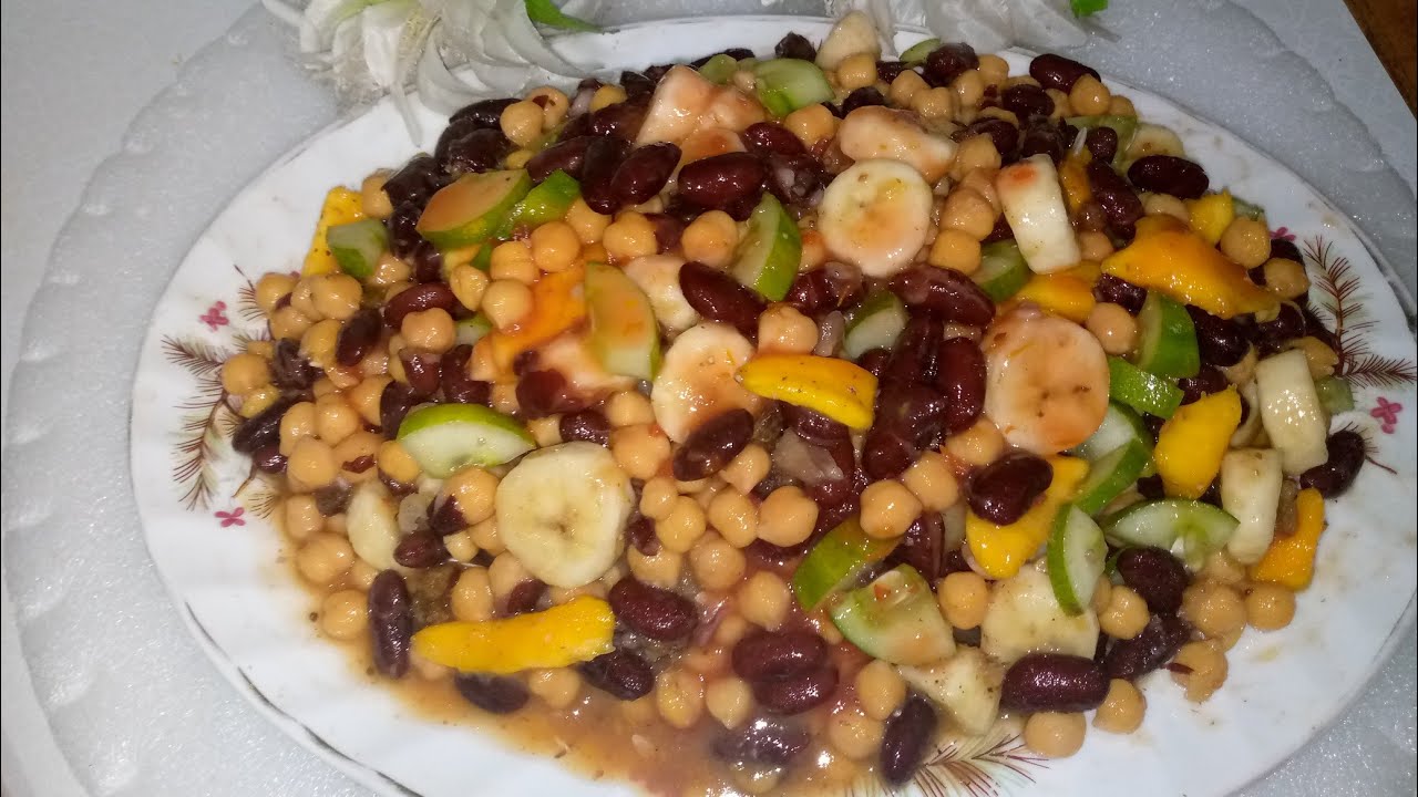 Homemade Fruit Chana Chaat Recipe| At Home| By Cooking With Tasleem ...