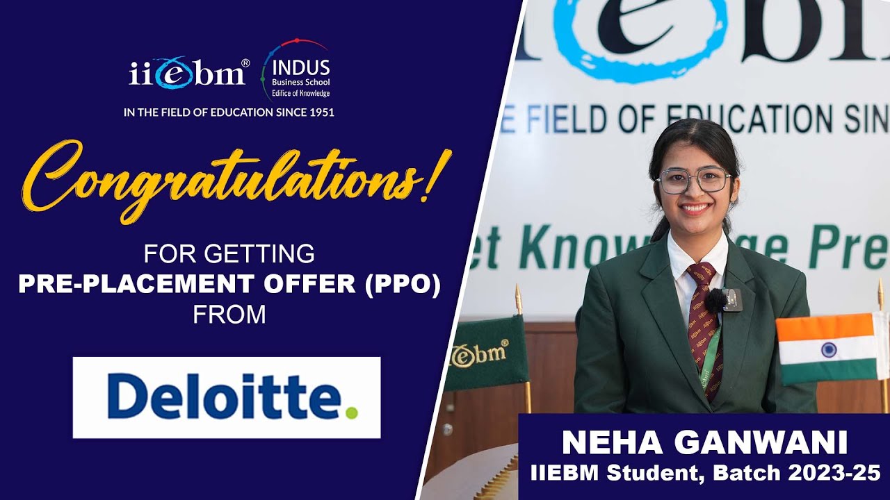 || Neha Ganwani || Pre-placement offer from Deloitte || - YouTube