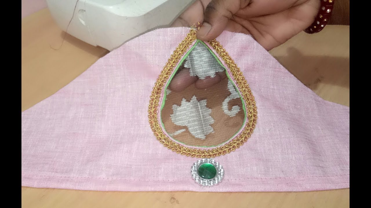 Drop design on blouse sleeve - YouTube