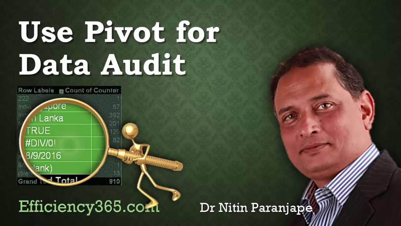 How To Use Pivot Table For Data Audit YouTube How To Use Pivot Table For Data Audit YouTube