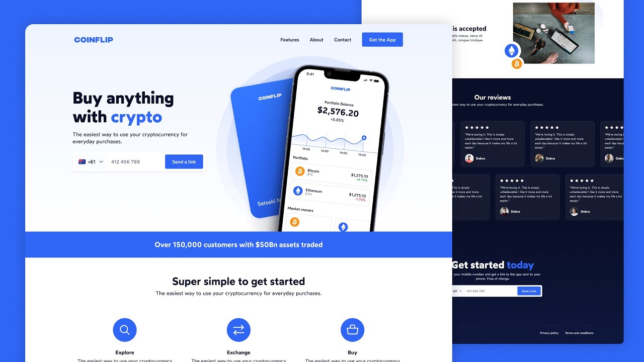 Mobile App Website Design in Figma - Part 1 - YouTube