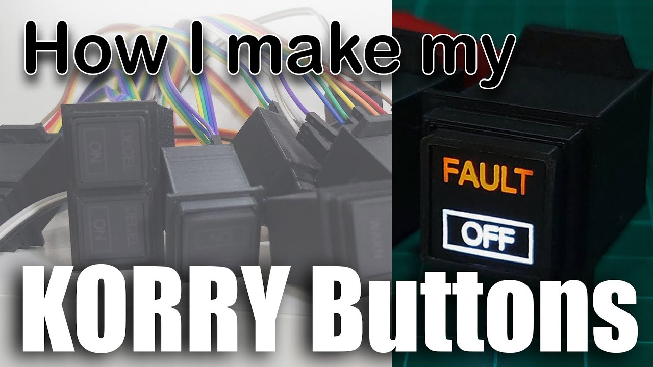 How I Make My A320 KORRY Buttons YouTube