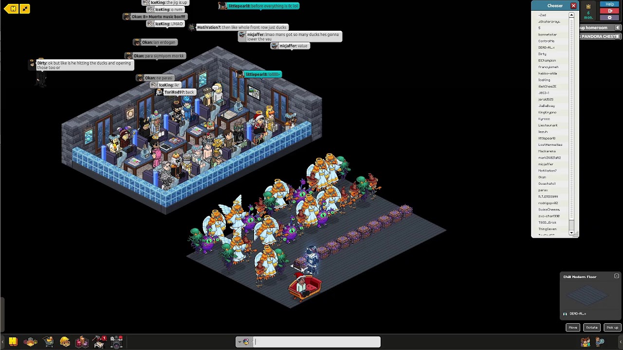 OPENING CURSED PANDORA CHESTS HABBO.COM - YouTube