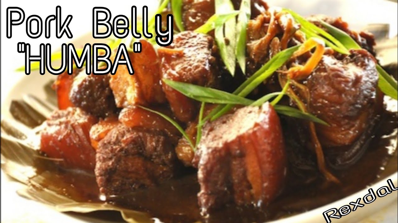 Visayan Traditional Cooking "PORK BELLY HUMBA" - YouTube