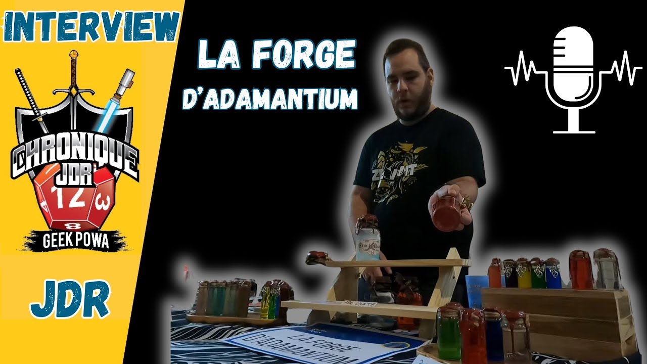 🔮 Interview JDR 🧪🎙️ La Forge Adamantium à Senlis 2024 - Artisanat et Potions pour Jeux de Rôle 🔮 ...