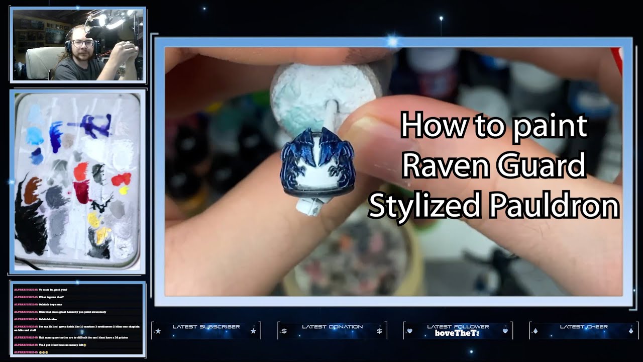 Raven Guard Deep Blue Pauldron | Warhammer 40K Painting Tutorial - YouTube