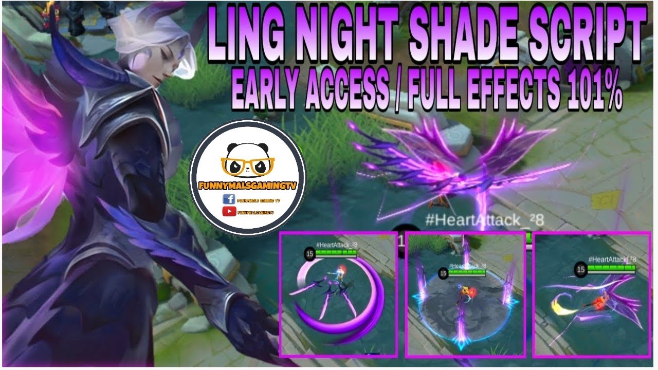 Ling epic skin dragon tamer NIGHT SHADE - Skill Effect Gameplay #Ling # ...