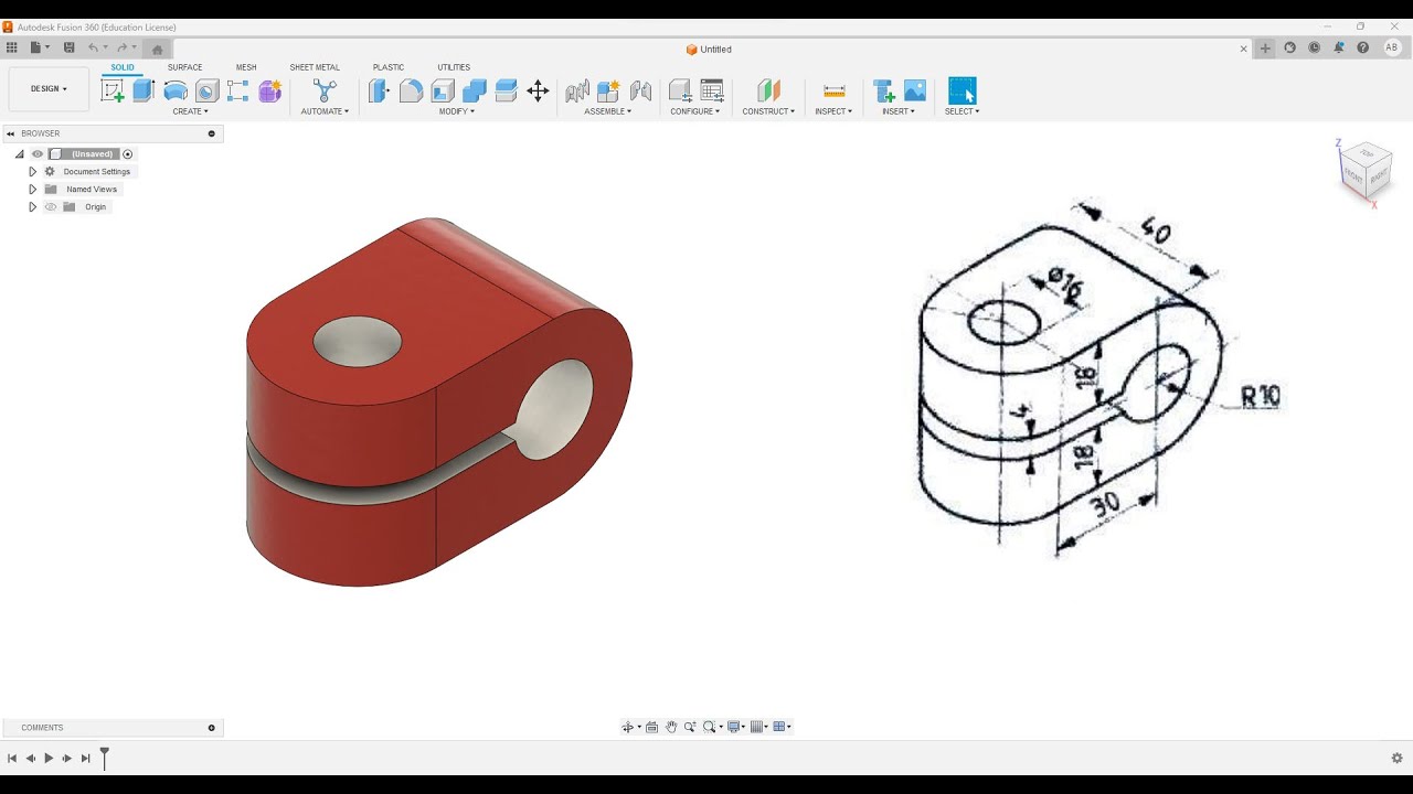 Fusion360 Part Modeling Tutorial 177 Design 3dmodeling Modelingtutorial Engineering