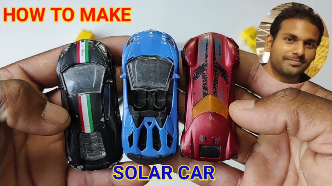 How to make toys Lamborghini solar system car at home - YouTube