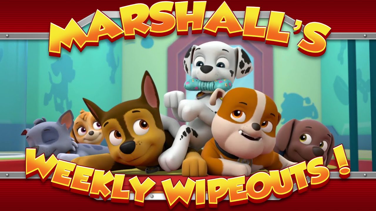 Marshall's Weekly Wipeouts! (Season 5 - Pups Go For The Gold) - YouTube