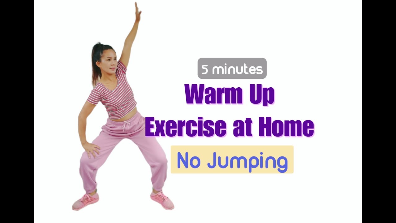 5 MIN QUICK WARM UP AT HOME | NO JUMPING - YouTube