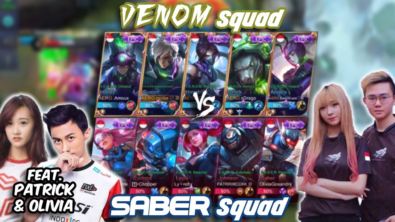 Team VENOM VS Team SABER (ft. Patrick, Olivia) - YouTube