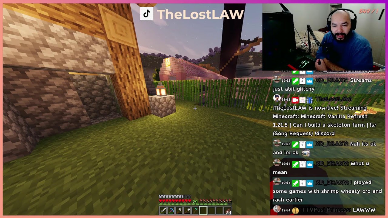 Minecraft Vanilla Refresh 1.21.5 | Can I build a skeleton farm | !sr ...